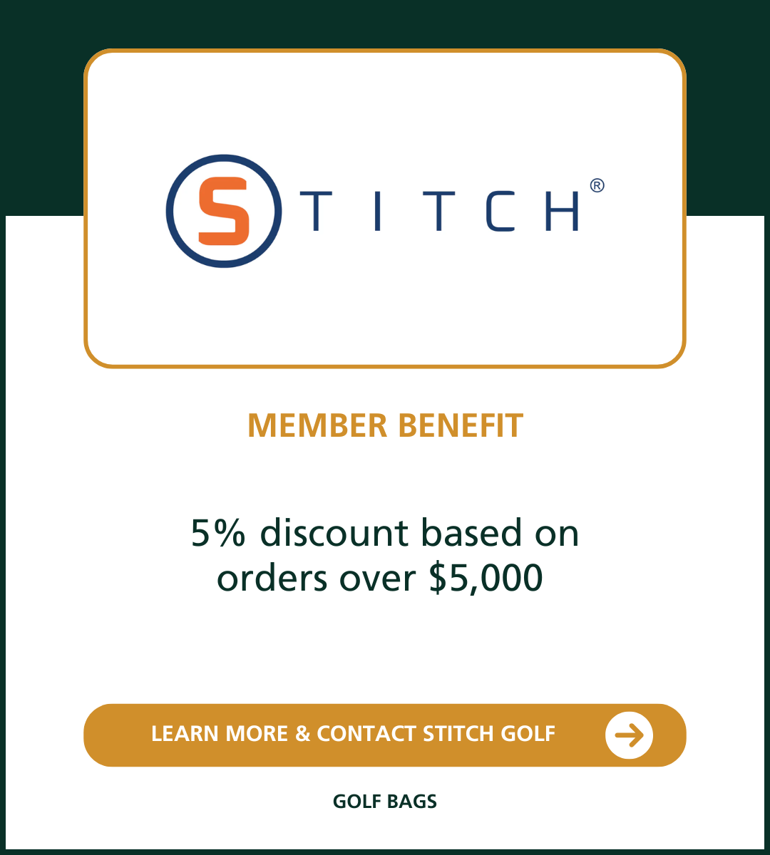 Vendor Partner: Dashboard - Golf Business Network